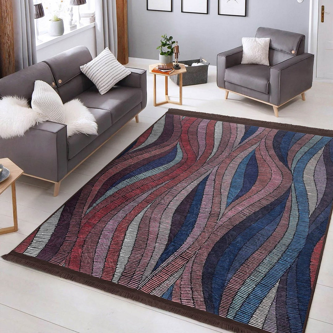 Abstract Floor Rug,art Deco Floor Rug,stylish Floor Rug,bohemian Area ...