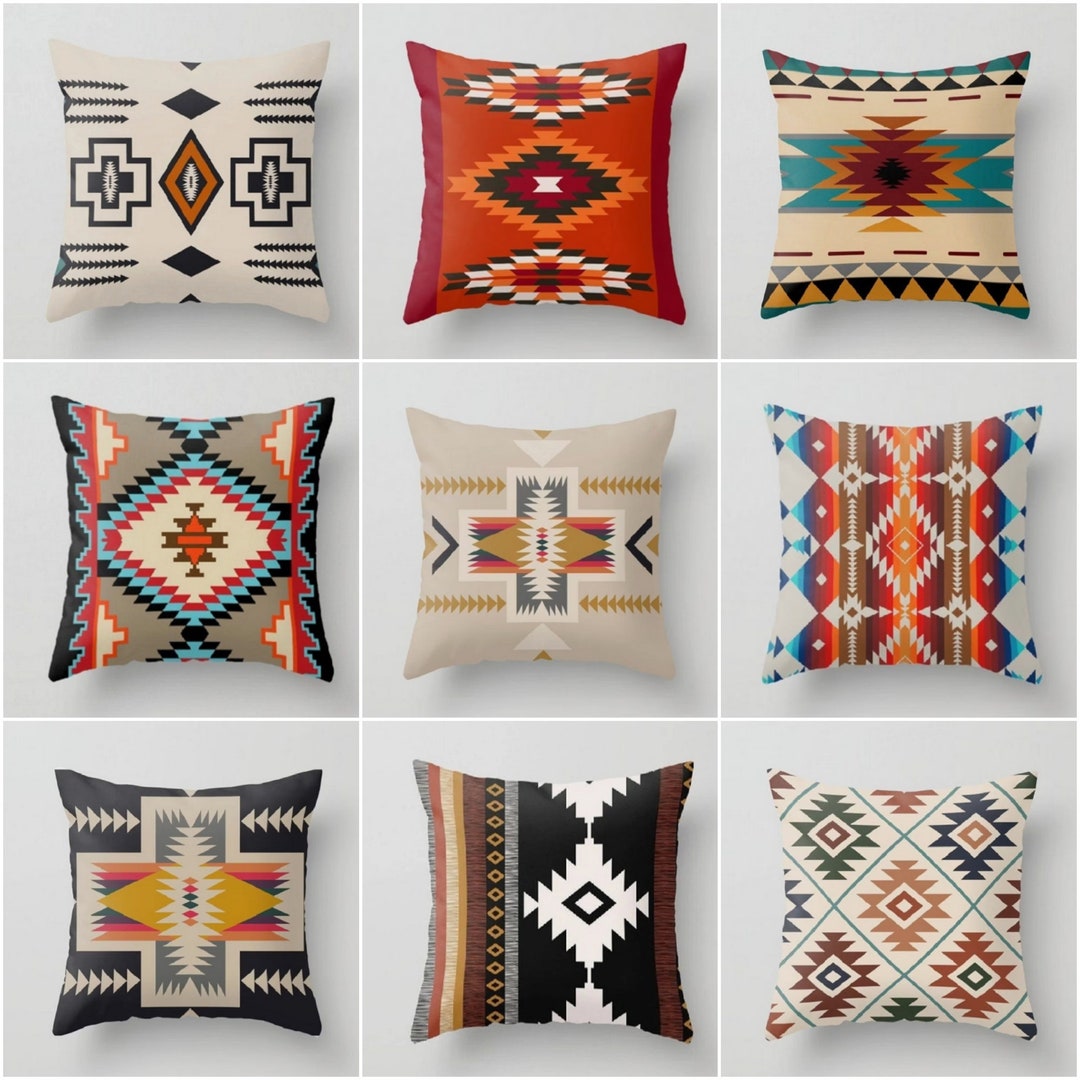 Rug Design Pillow Cover,terracotta Cushion Case,southwestern Decor ...