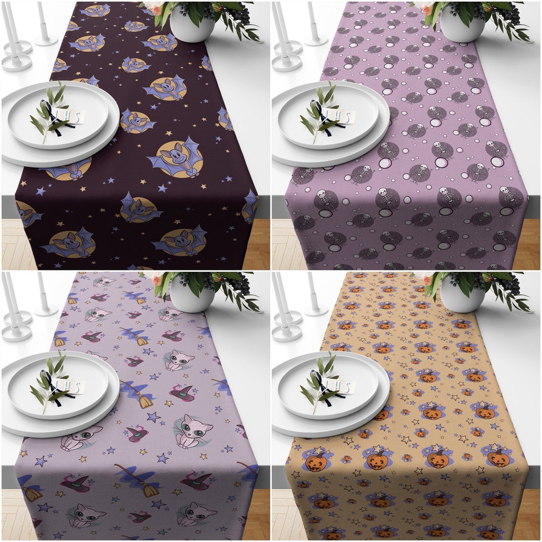 Halloween Table Dressing,skeleton Table Top,cute Cat Table Setting ...