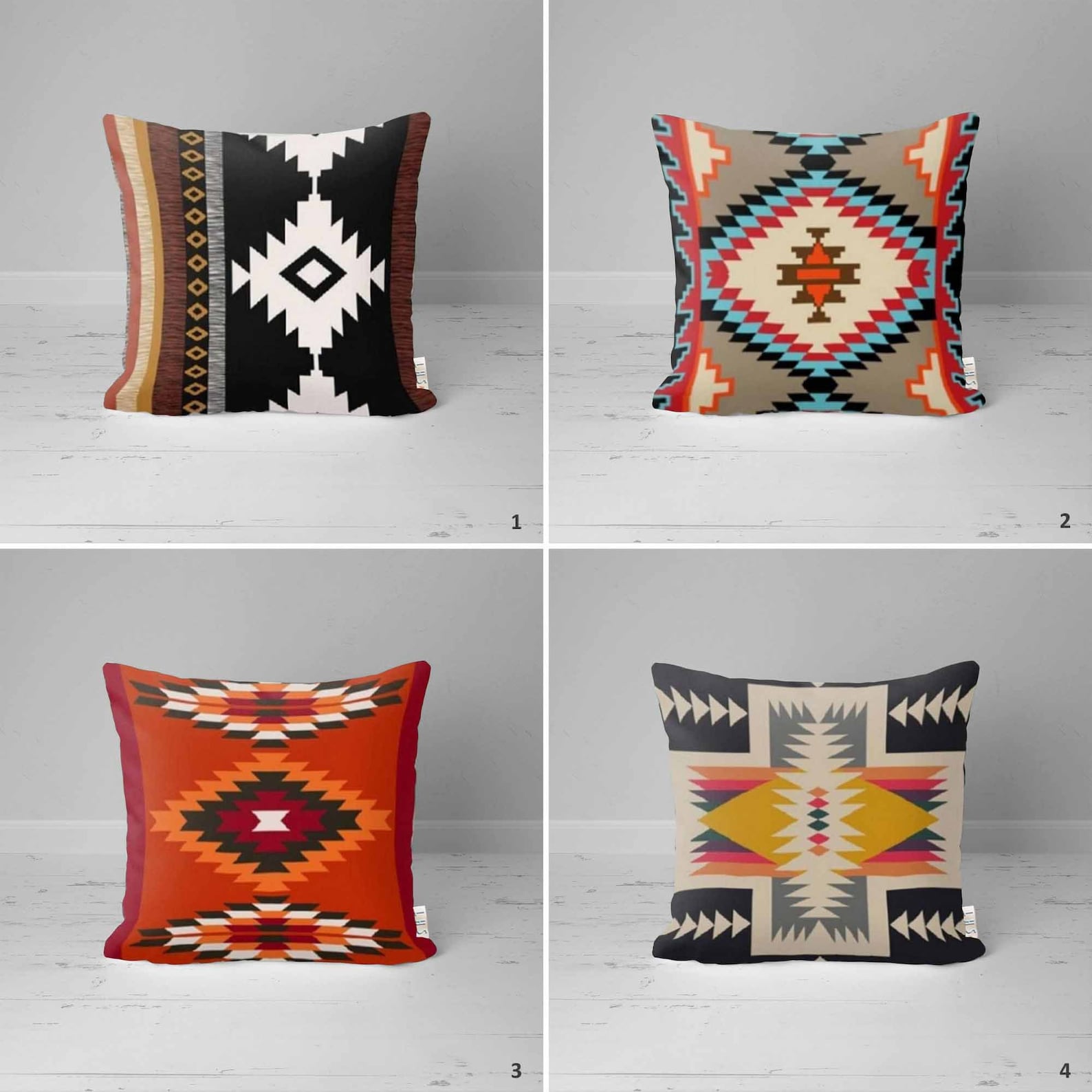 Rug Design Pillow Cover,terracotta Cushion Case,southwestern Decor ...