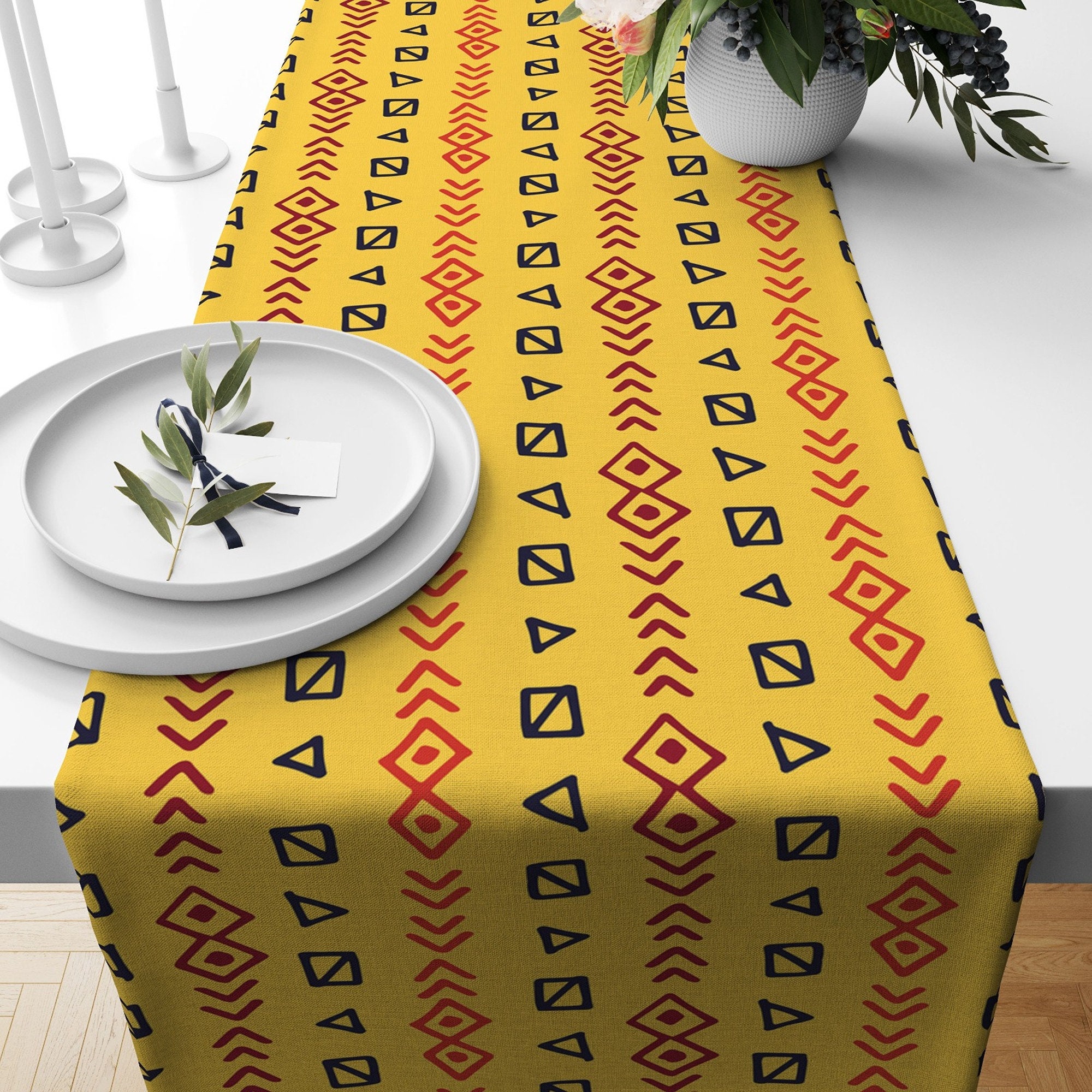 Tribal Table Runner,southwestern Table Top,rug Design Decor,authentic ...