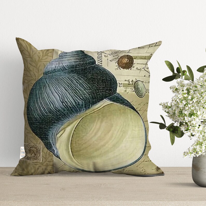 Nautical Pillowcase,seashell Pillow Case,coral Cushion Cover,marine ...