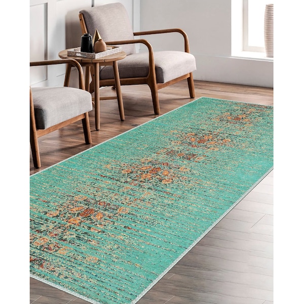 Turquoise Rug - Etsy