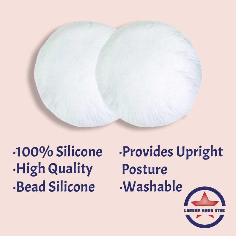 Round Pillow Insert,circle Cushion Stuffer,pillow Filler With Bead ...