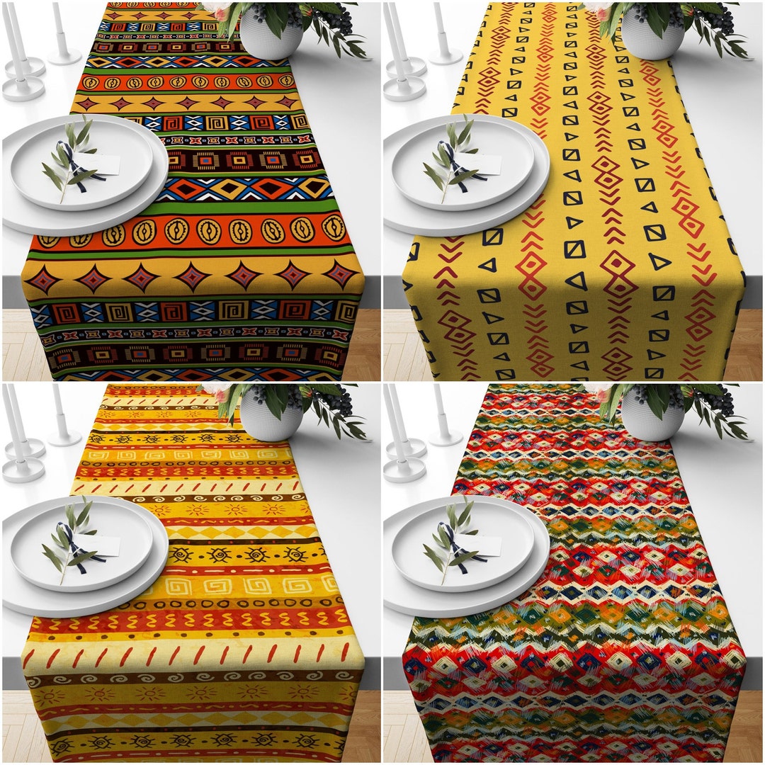 Tribal Table Runner,southwestern Table Top,rug Design Decor,authentic ...