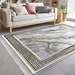 Marble Pattern Rug,bordered Area Carpet,abstract Runner Rug,non-slip ...