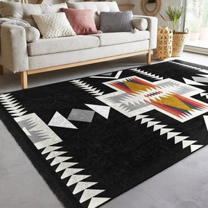 Rug Design Carpet,aztec Fringed Anti-slip Floor Mat,southwestern Rug ...