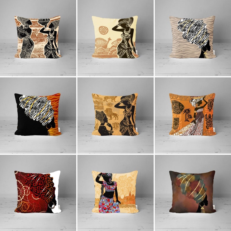 African Throw Pillow - Etsy