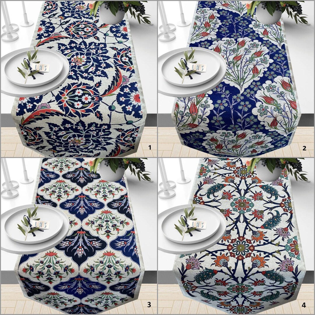 Ottoman Style Tabletop,tapestry Kitchen Decor,turkish Tulip Tile ...