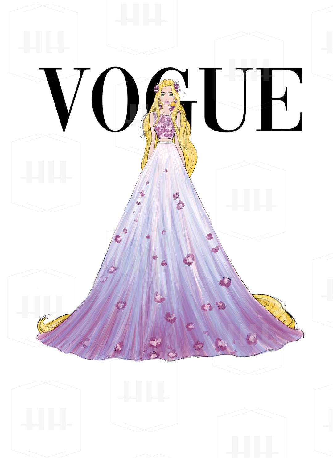 VOGUE Princess Poster | Wall Art - Etsy