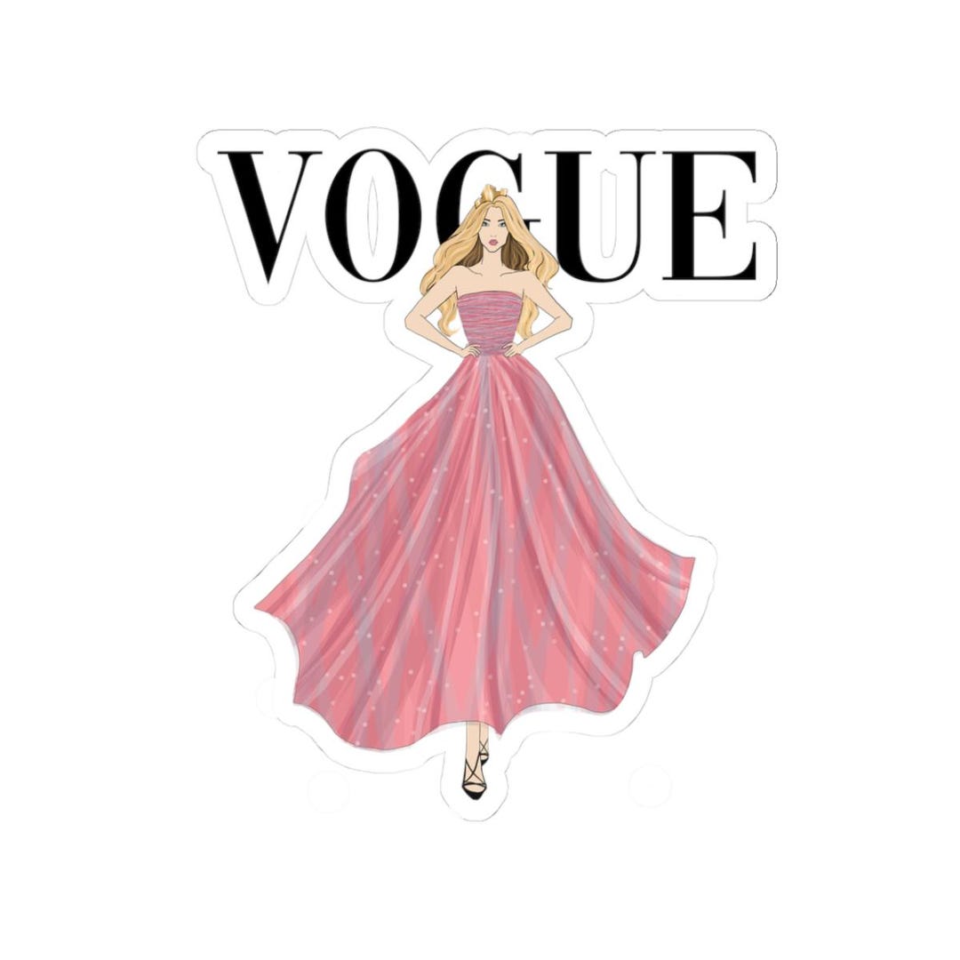Vogue Princess | Kisscut Sticker - Etsy