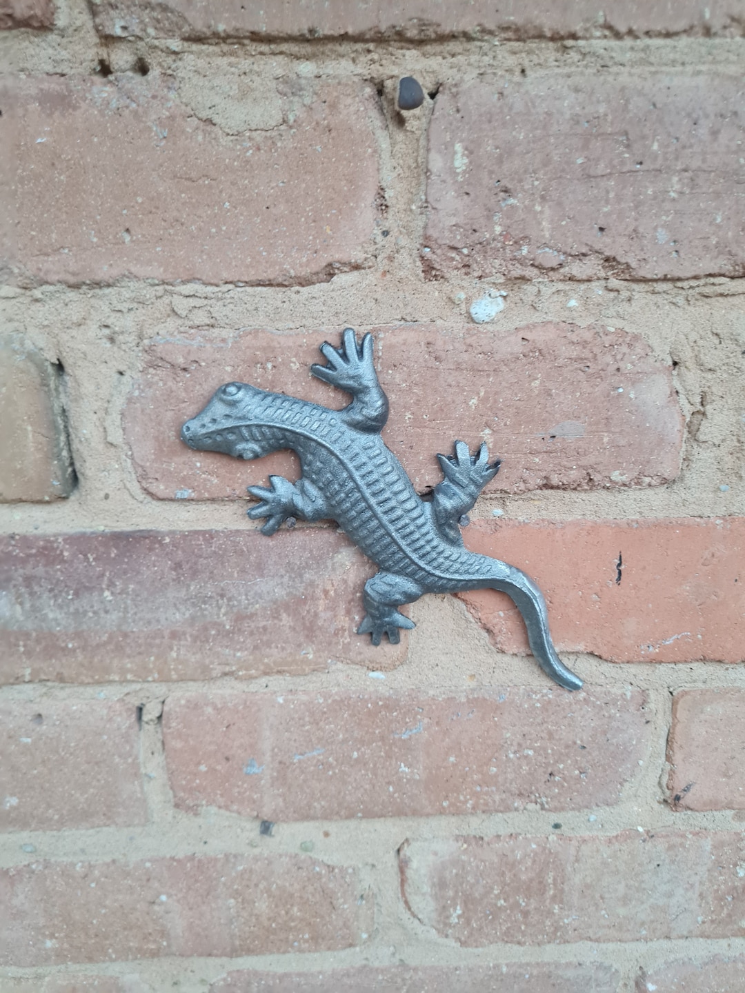 Rustic Metal Cast Iron Garden Salamander Ornament - Etsy UK