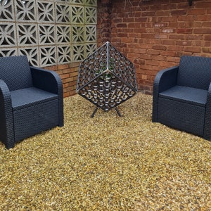 Large Garden Art Cube Sculpture - Etsy UK