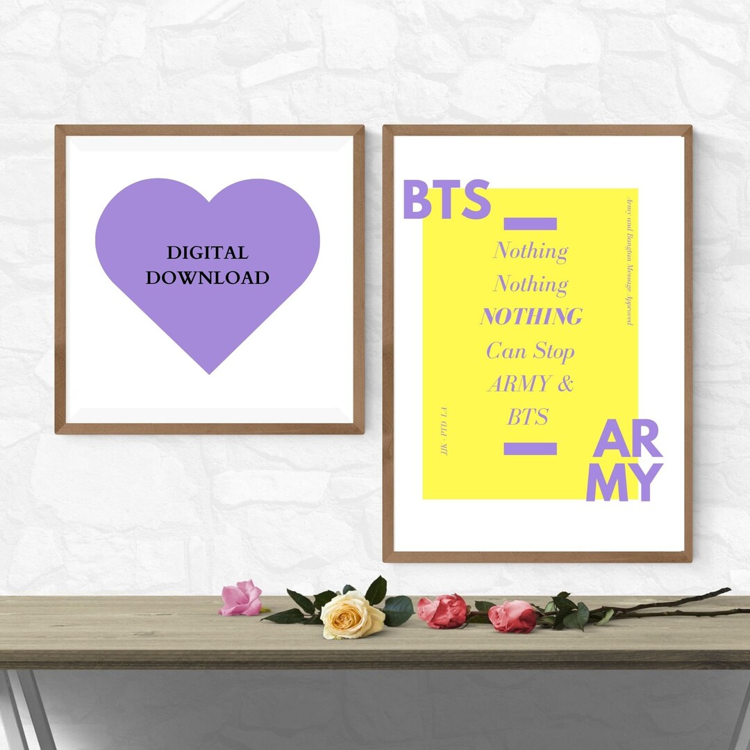 BTS Wall Art Deco Jeon Jungkook Quote BTS Digital Art Print PTD: La Printable Bangtan Boys Art ...
