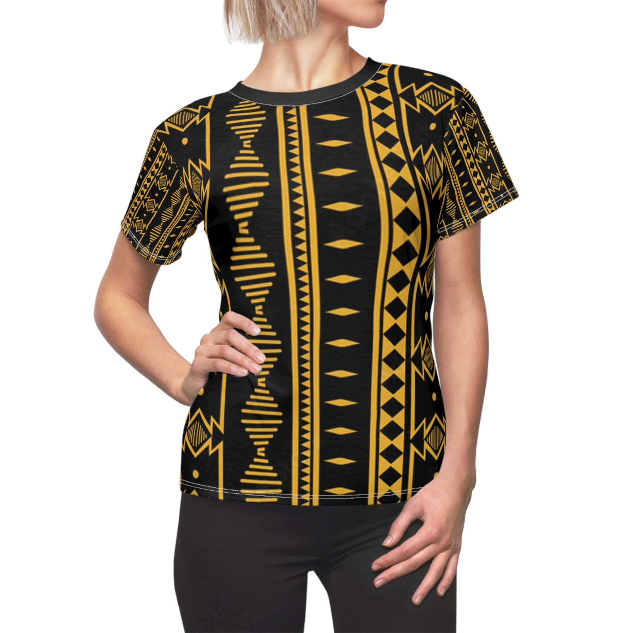 Women's AOP Cut & Sew Tee BOGOLAN PRINT African Design - Etsy