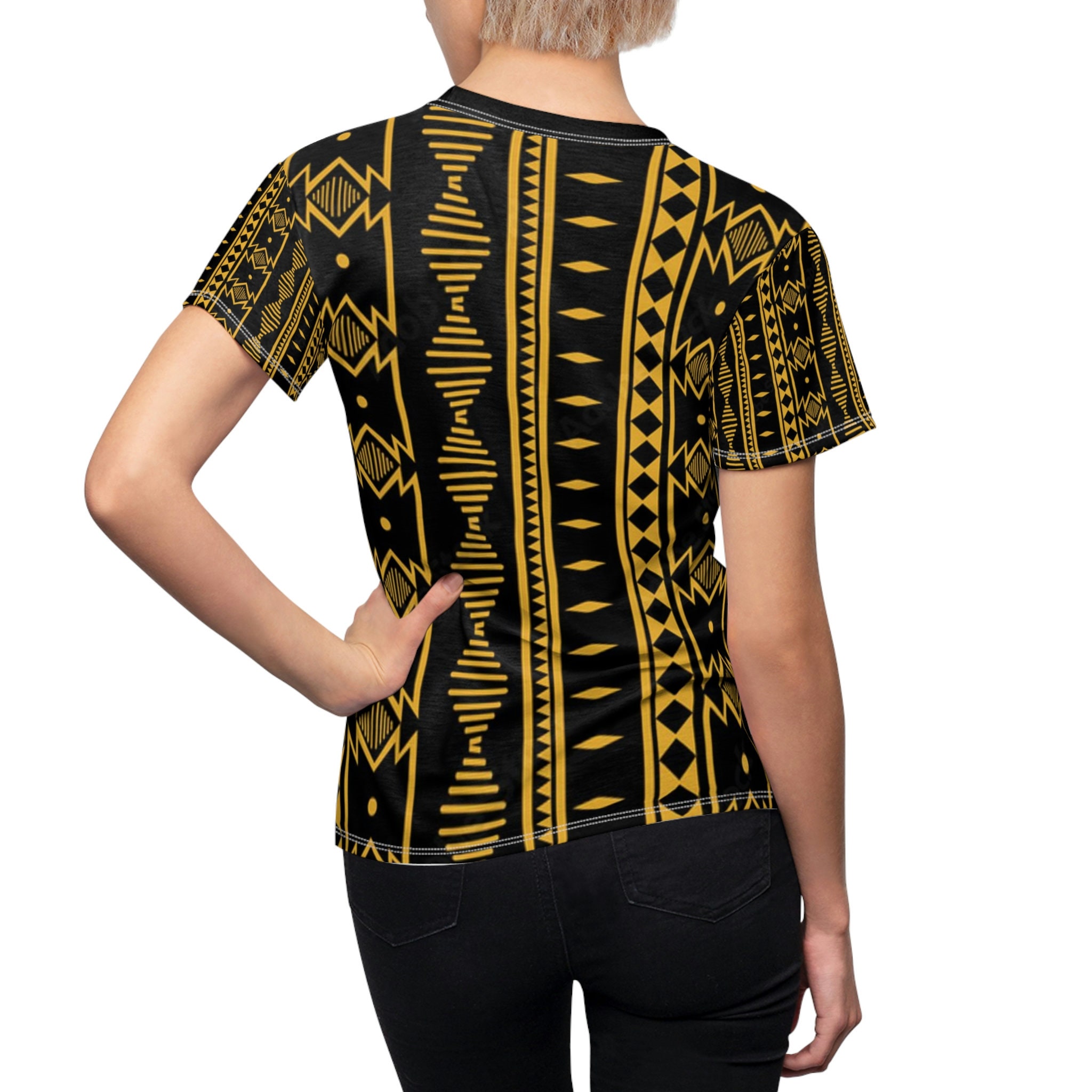 Women's AOP Cut & Sew Tee BOGOLAN PRINT African Design, Perfect and ...