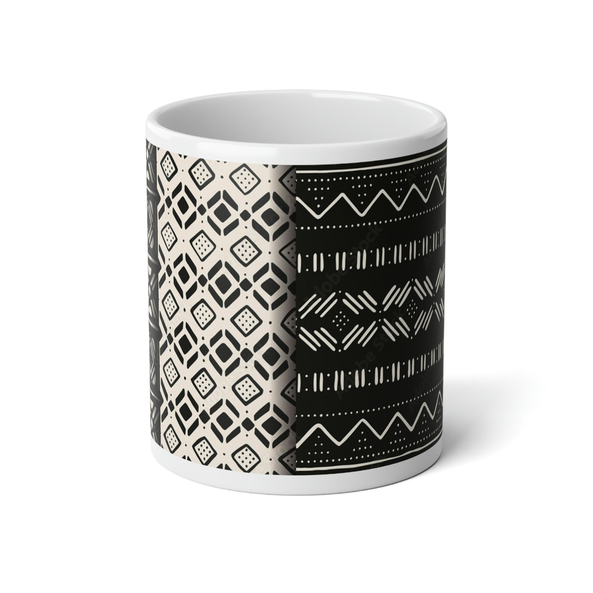 Jumbo Mug, 20oz BOGOLAN PRINT African Design, Perfect and Special Gifts ...