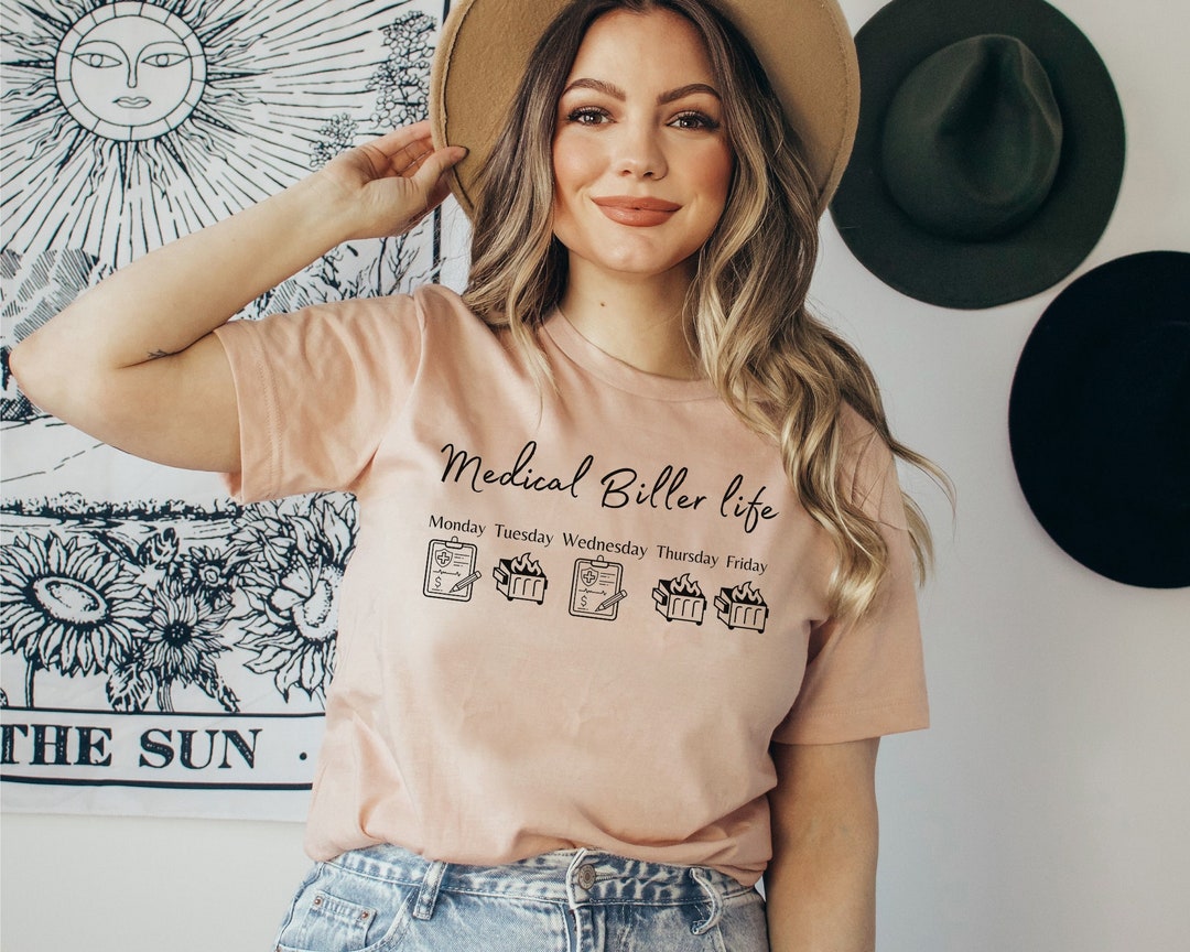 Medical Biller Shirt, Funny Medical Biller Shirt, Dumpster Fire Day ...