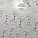 Custom Leaf Stickers, Minimalist Sticker, Wedding Stickers, Favor ...