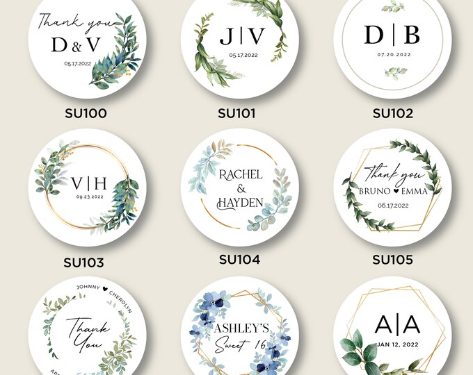 Personalized GOLD FOIL Sticker, Monogram Stickers, Minimalist Foil ...