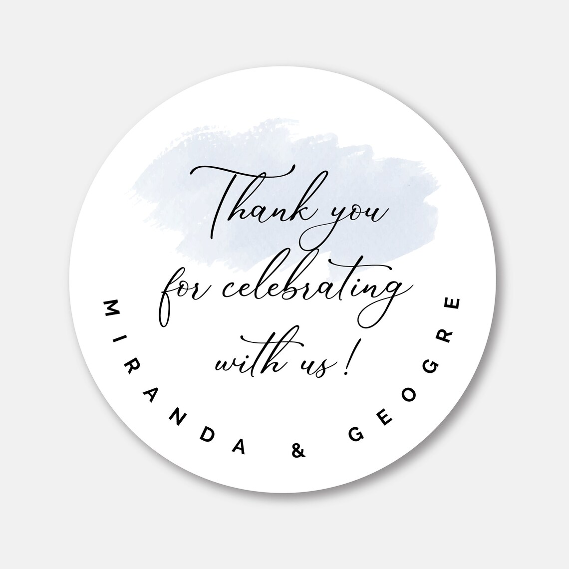 Custom Green Stickers, Minimalist Sticker, Wedding Stickers, Favor ...