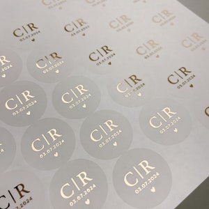 Personalized Envelope Seals, Monogram Stickers, Minimalist Foil Wedding ...