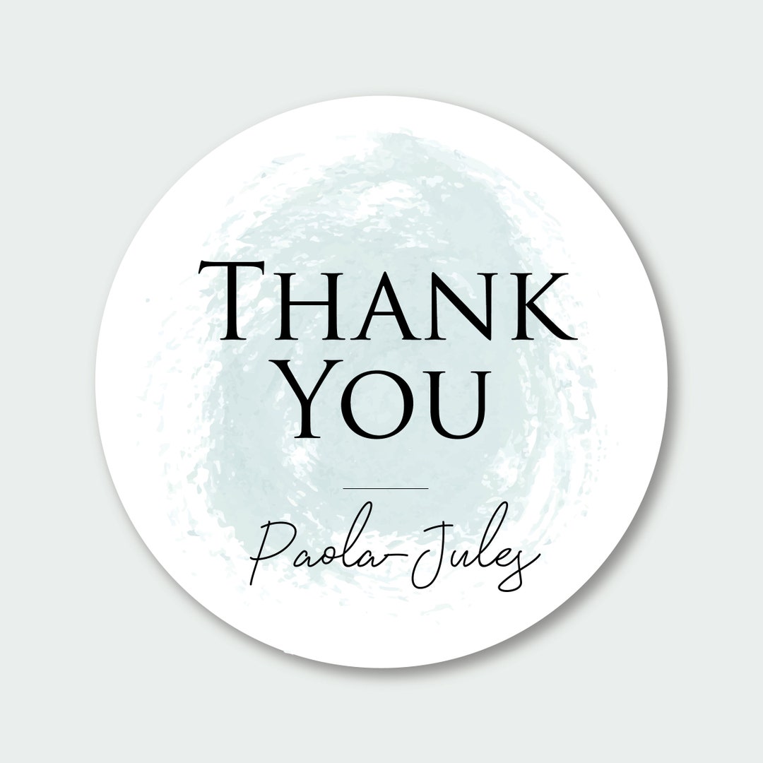 Custom Green Stickers, Minimalist Sticker, Wedding Stickers, Favor ...
