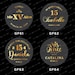 Mis Quince Años Gold Foiled Stickers, Quinceañera Foiled Stickers ...