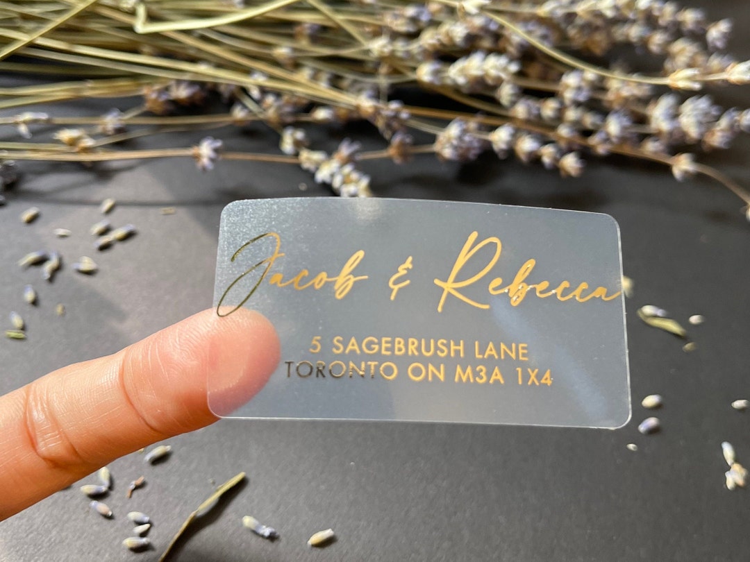 Personalized GOLD FOIL Sticker, Monogram Stickers, Minimalist Foil ...