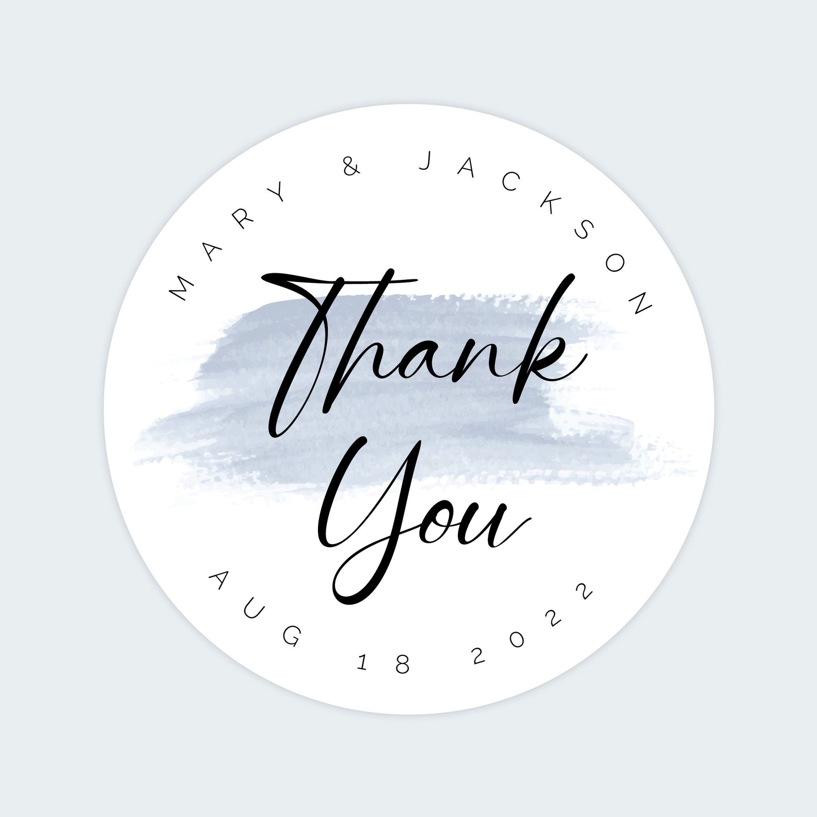 Custom Thank You Stickers, Minimalist Sticker, Wedding Stickers, Favor ...
