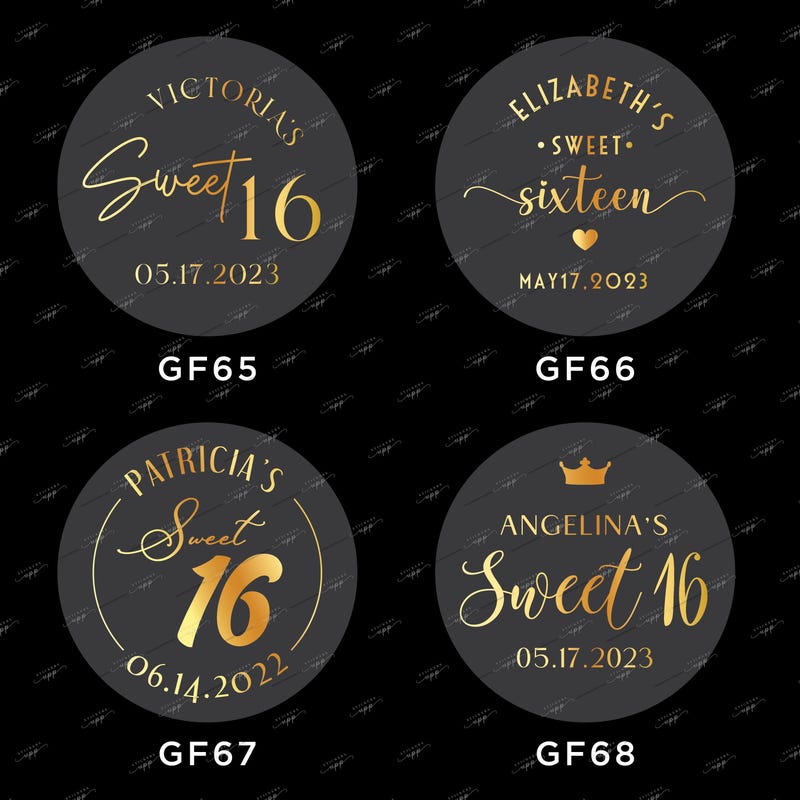 Gold Foil Stickers - Etsy