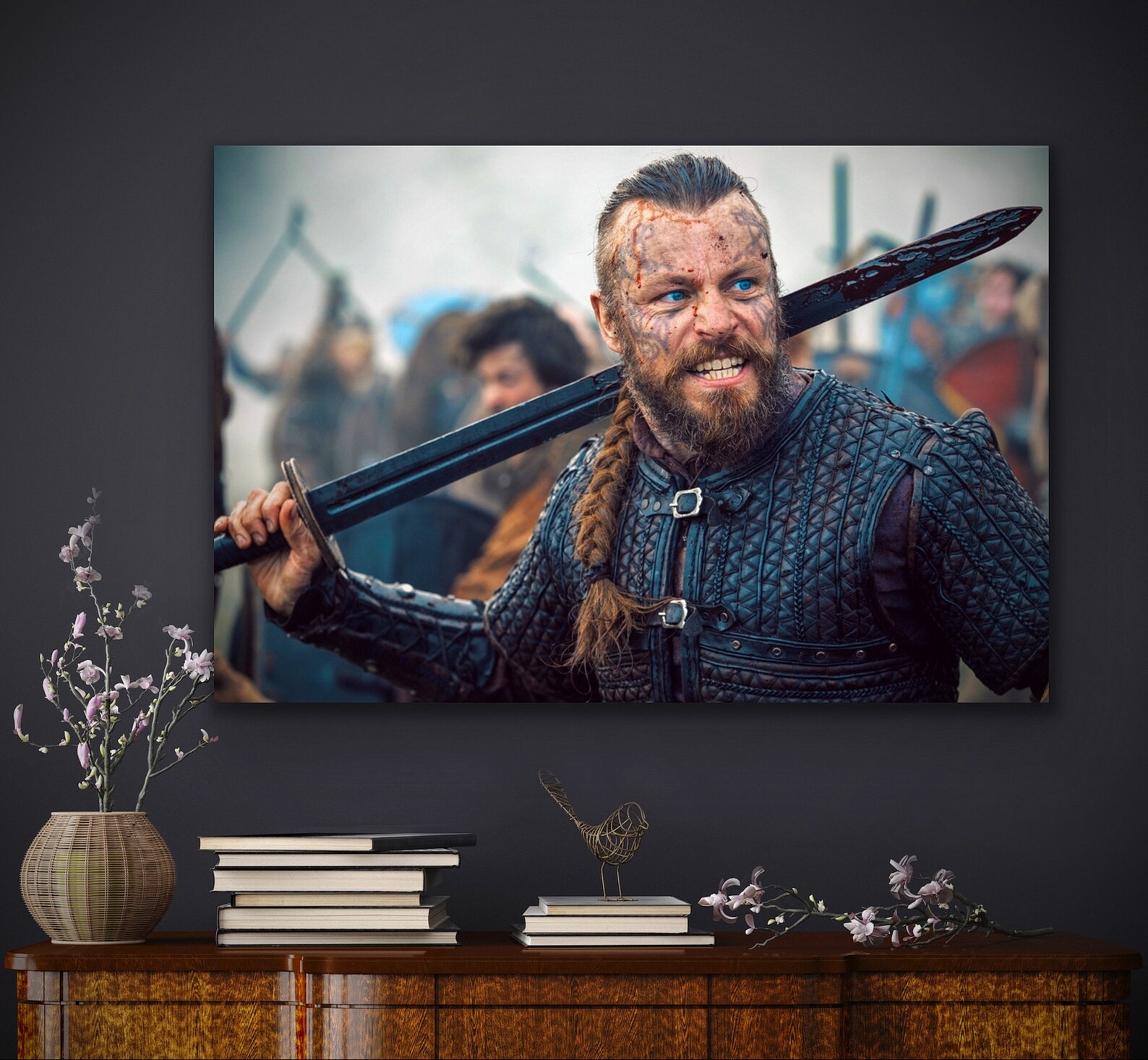 Vikings Show King Harold Finehair Rare Large Canvas Modern Contemporary ...