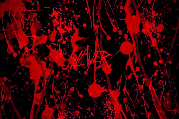 Slayer World Painted Blood Wallpaper