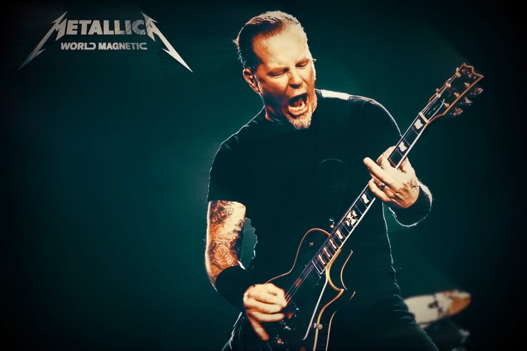 Metallica James Hetfield Death Magnetic Canvas Modern Contemporary Wall ...