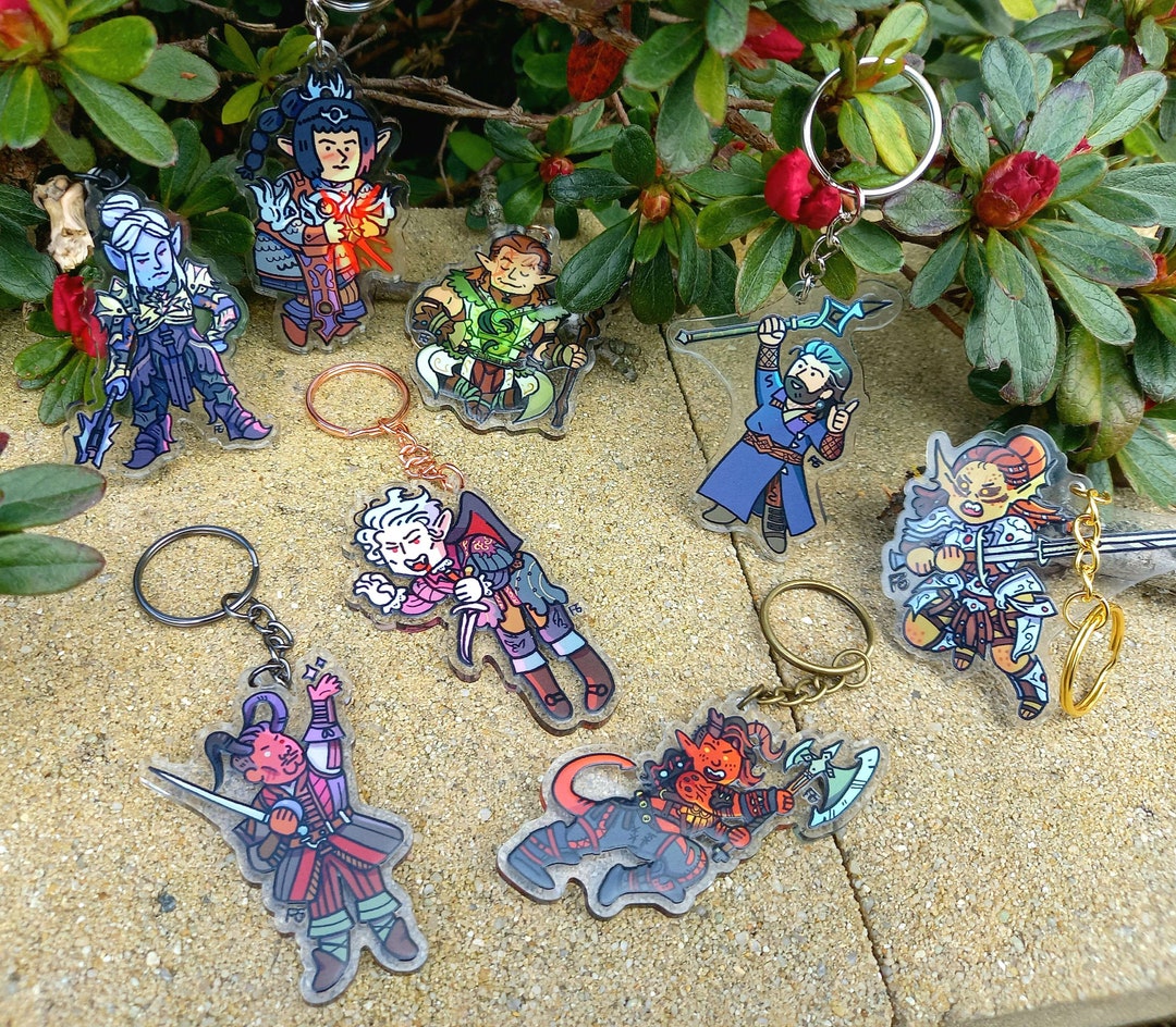 Baldur's Gate 3 / Acryl Charm Keychain - Etsy