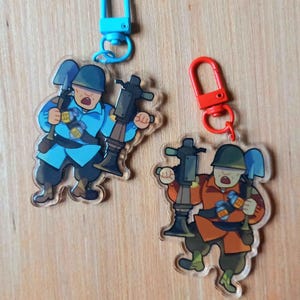 Team Fortress 2 / Acryl Charm Keychain 2.5 Inches - Etsy