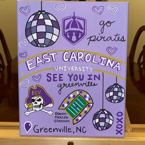 Custom College Canvas Painting - Etsy