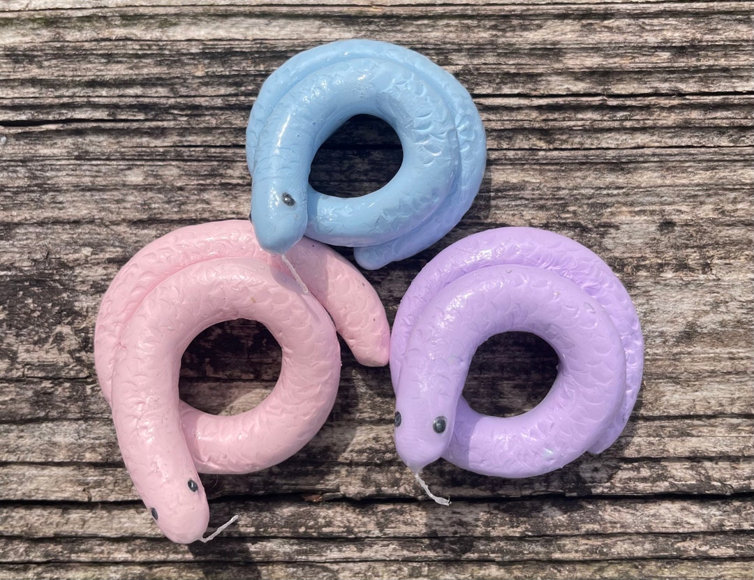 Pastel Snake Figurine|handmade Clay Desk Pet - Etsy