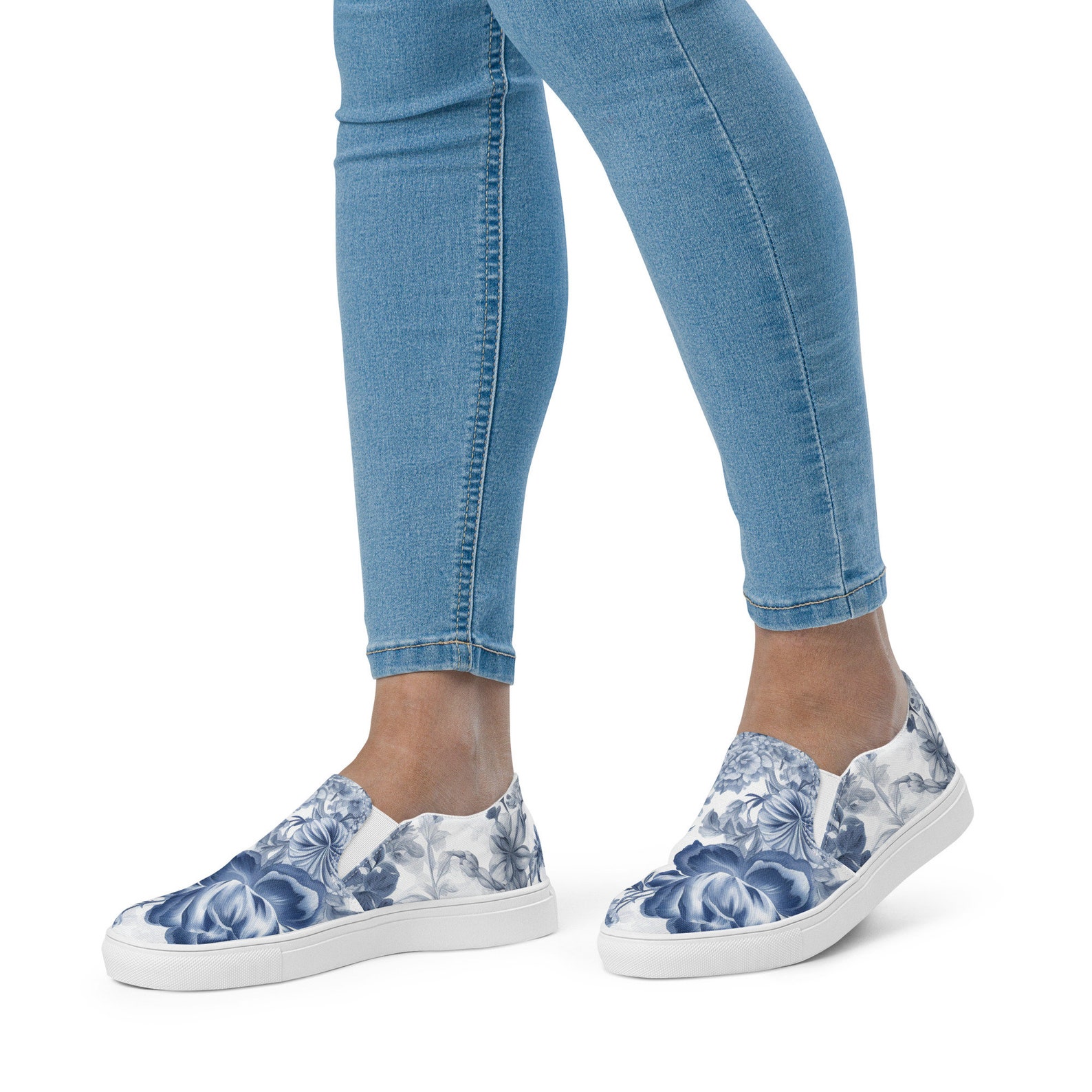 Toile De Juoy Chinoiserie Blue Floral Shoes - Etsy