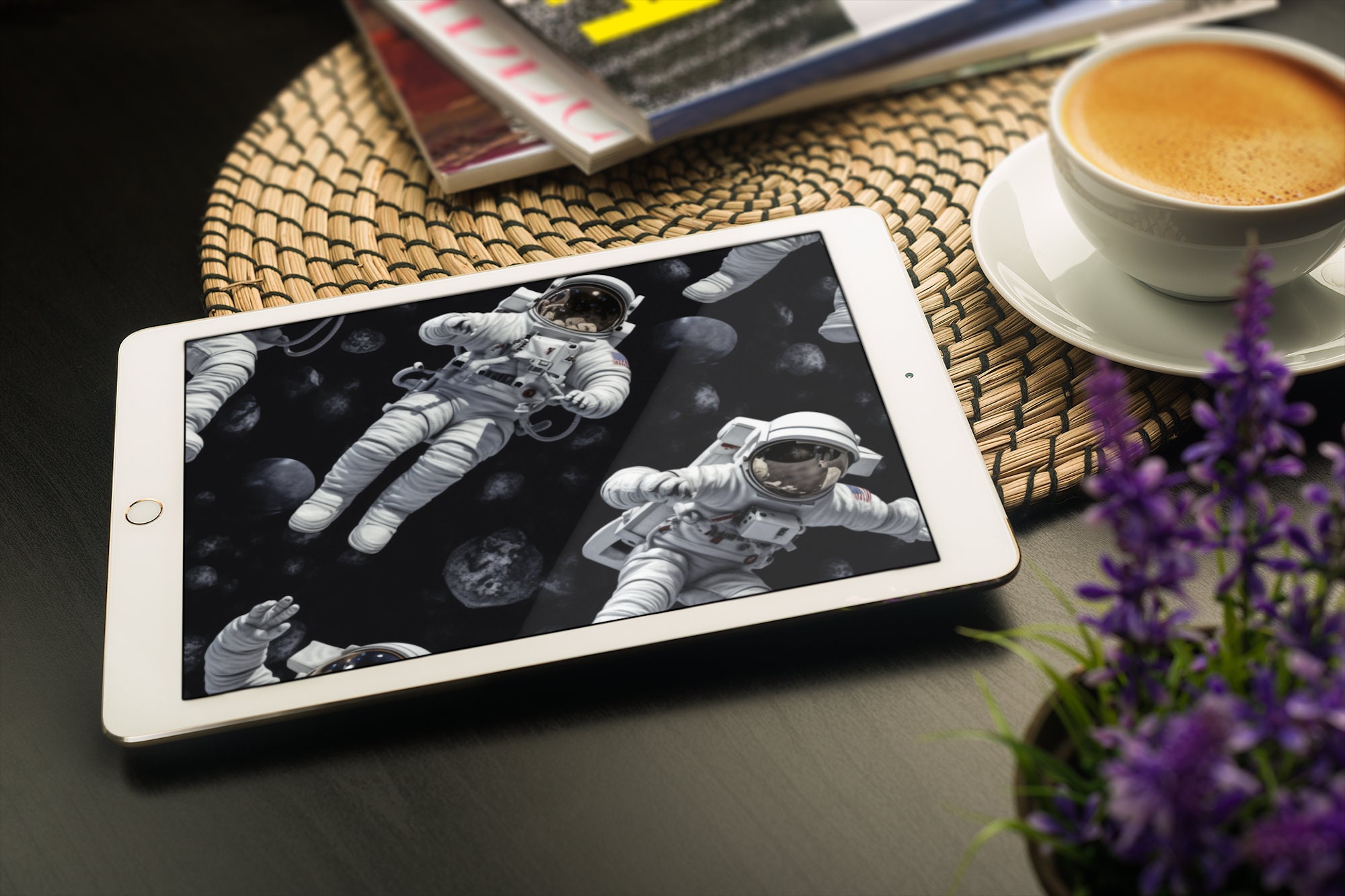 DIGITAL PAPER Astronauts Seamless Astronaut Designs Thirteen Colorful ...