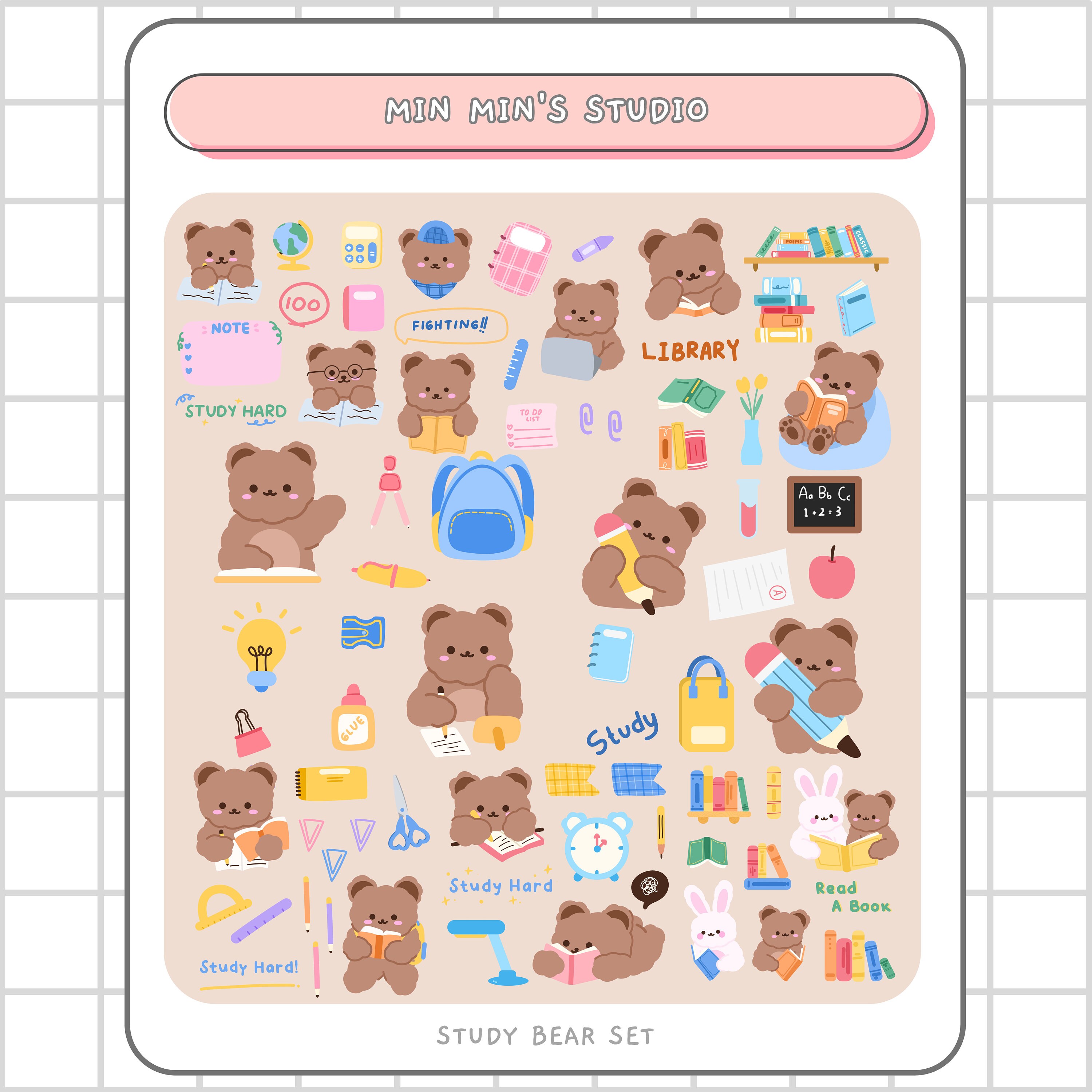 NEW! Cute Digital Stickers L Goodnotes Sticker Set - Etsy