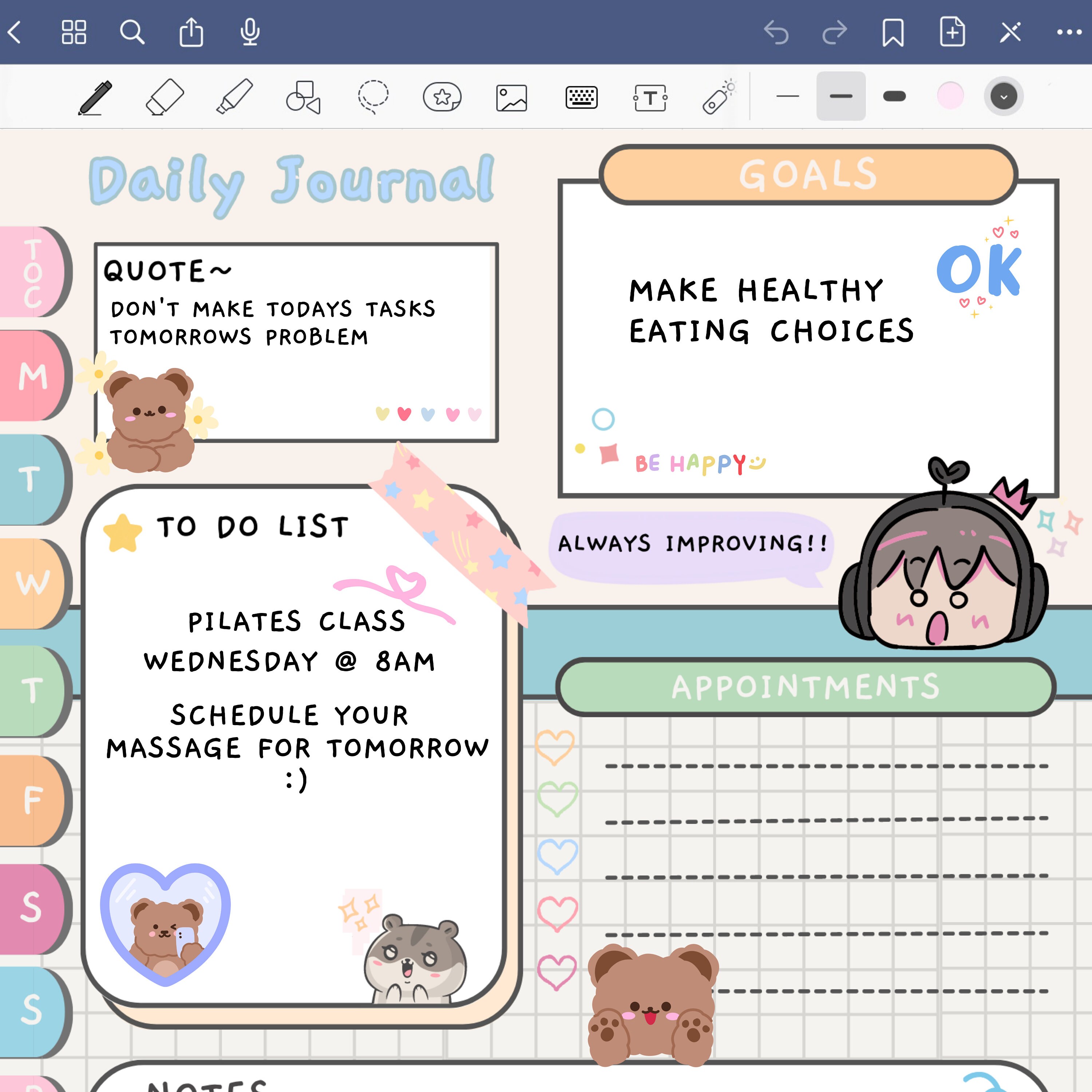 NEW! Cute PNG Stickers L Pre-cropped Goodnotes Sticker Set - Etsy