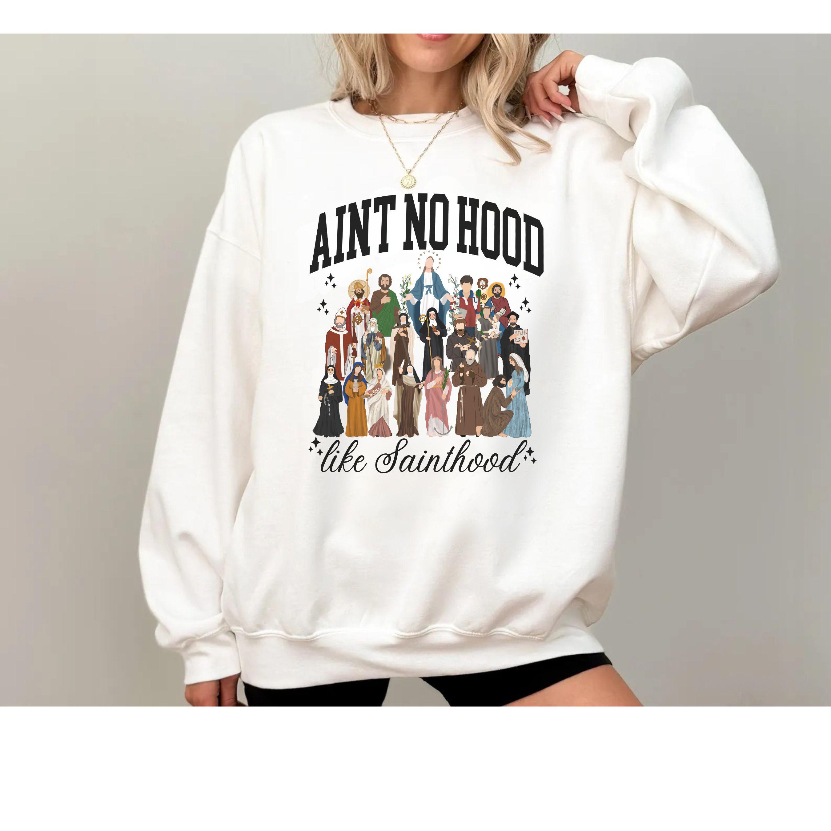 Catholic Saints Sweatshirt Funny Catholic Sweater Catholic Gift for ...