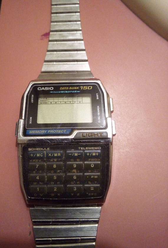 Rare Casio Vintage Data Bank Watch. Seiko Citizen Tis… - Gem