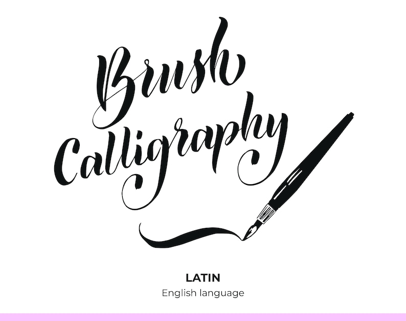Calligraphy Worksheets brush Pen Lettering Practice Book - Etsy