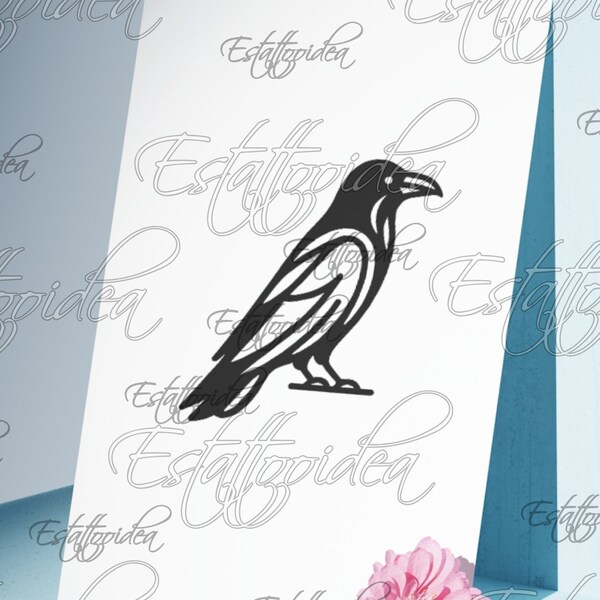 Raven Drawing - Etsy