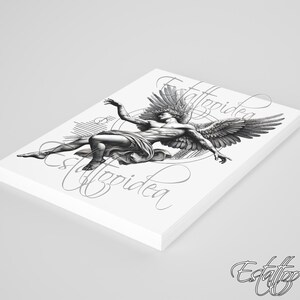 Angel Tattoo Design | Angel Tattoo | Falling Angel Tattoo | Angel ...