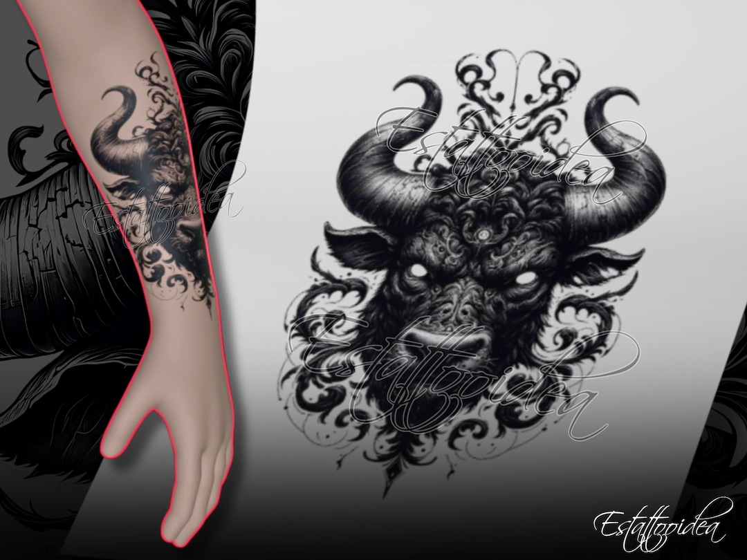 Taurus Tattoo | Taurus Zodiac Tattoo | Bull Tattoo | Taurus Tattoo ...