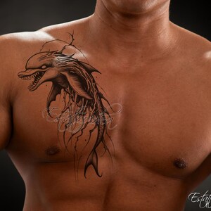 Dolphin Tattoo | Dolphin Tattoo Design | Dolphin Horror Tattoo ...