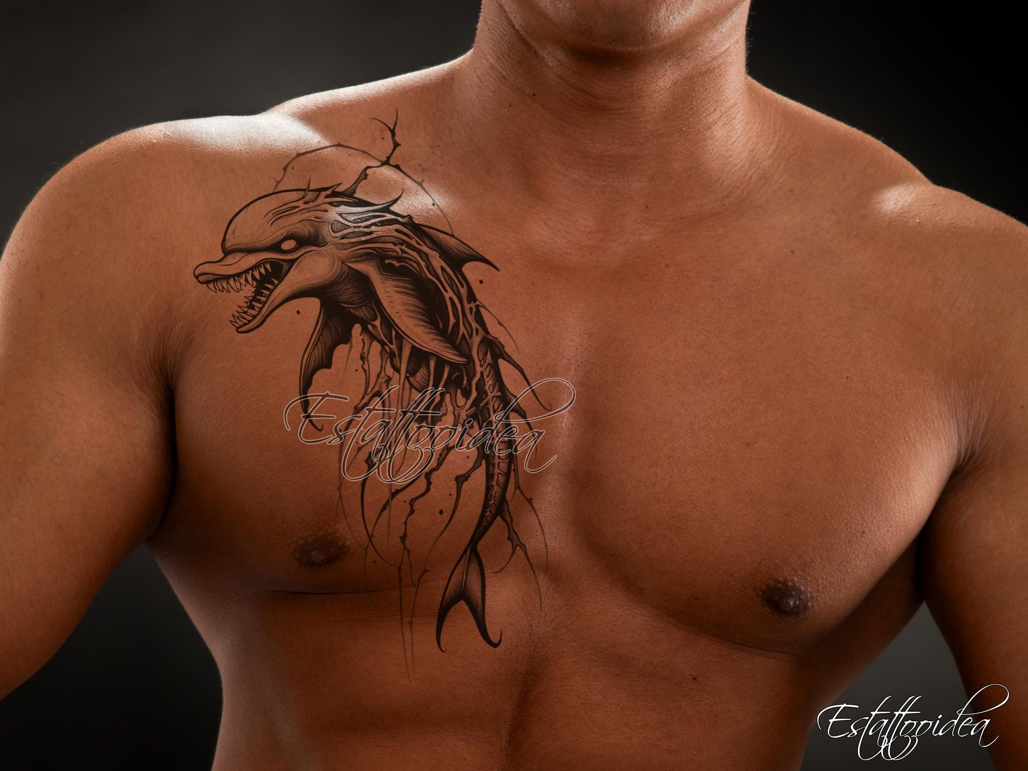 Dolphin Tattoo | Dolphin Tattoo Design | Dolphin Horror Tattoo ...